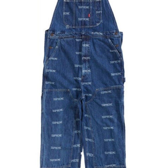Supreme | Jeans | Supreme Logo Denim Overalls | Poshmark